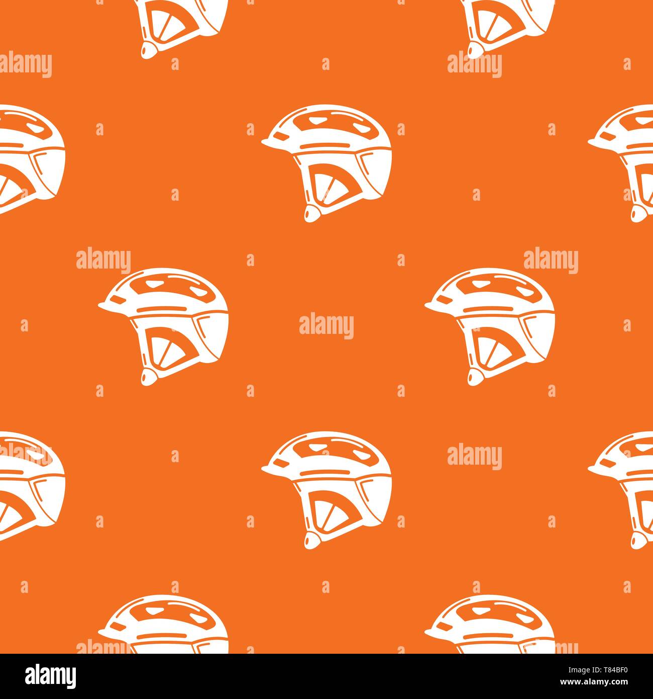 Bike helmet pattern vector orange Stock Vector Image & Art - Alamy