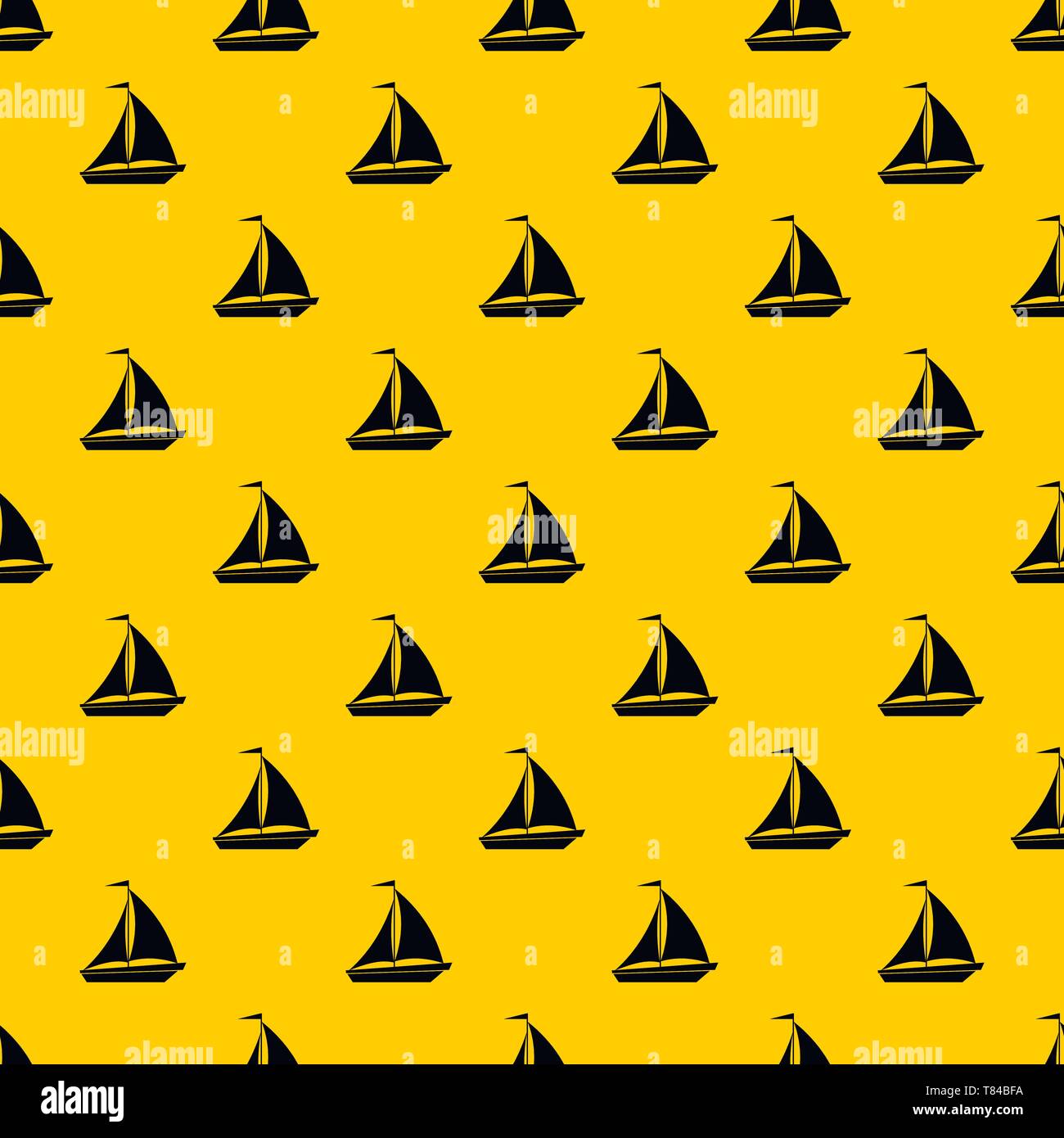 Boat with sails pattern vector Stock Vector Image & Art - Alamy