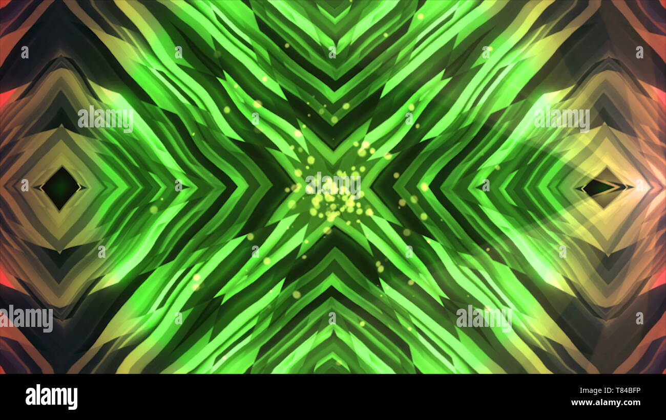 Abstract mirror kaleidoscope background, 3d render computer generated backdrop, distortion ...