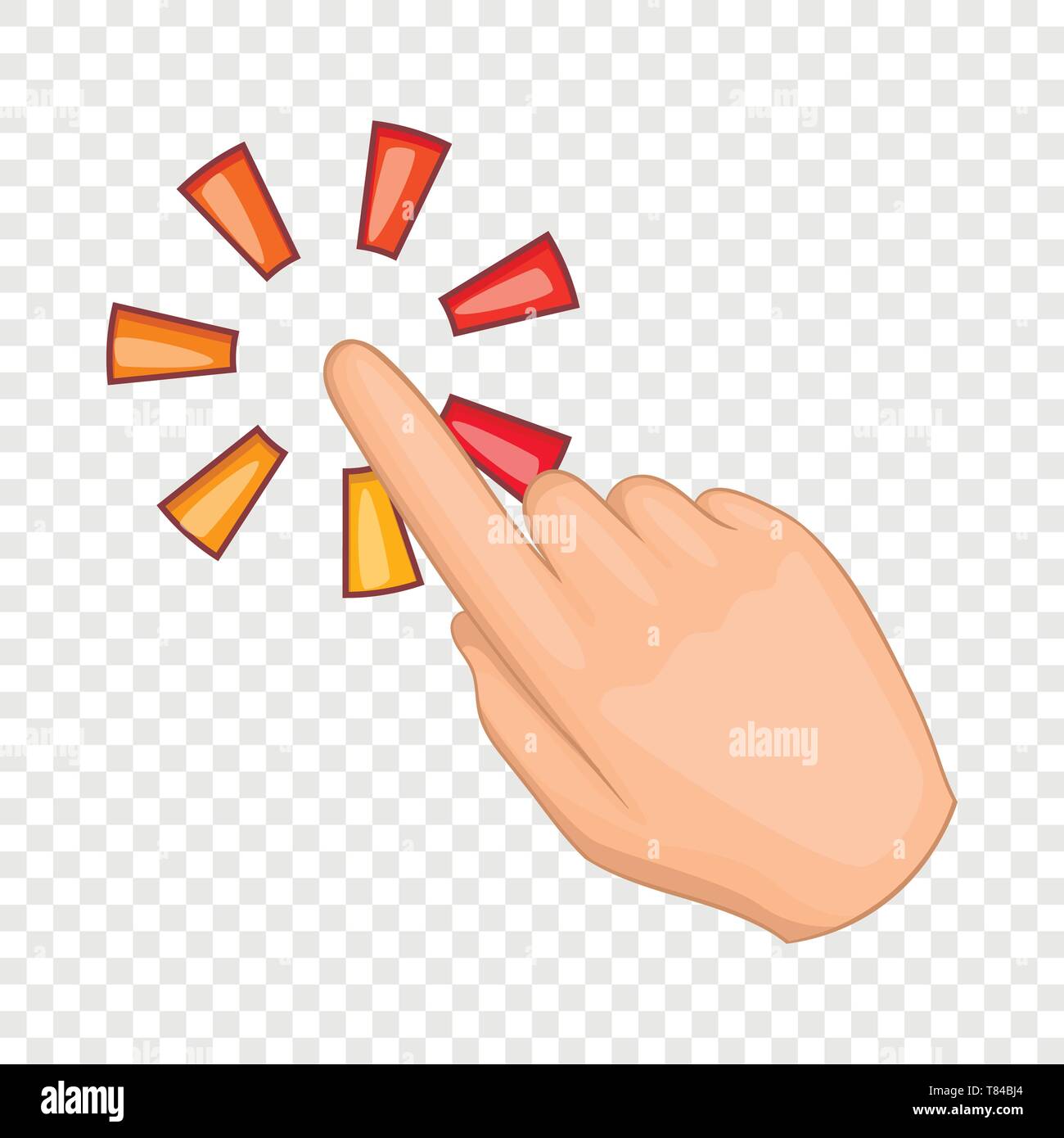 Hand cursor icon, cartoon style Stock Vector Image & Art - Alamy