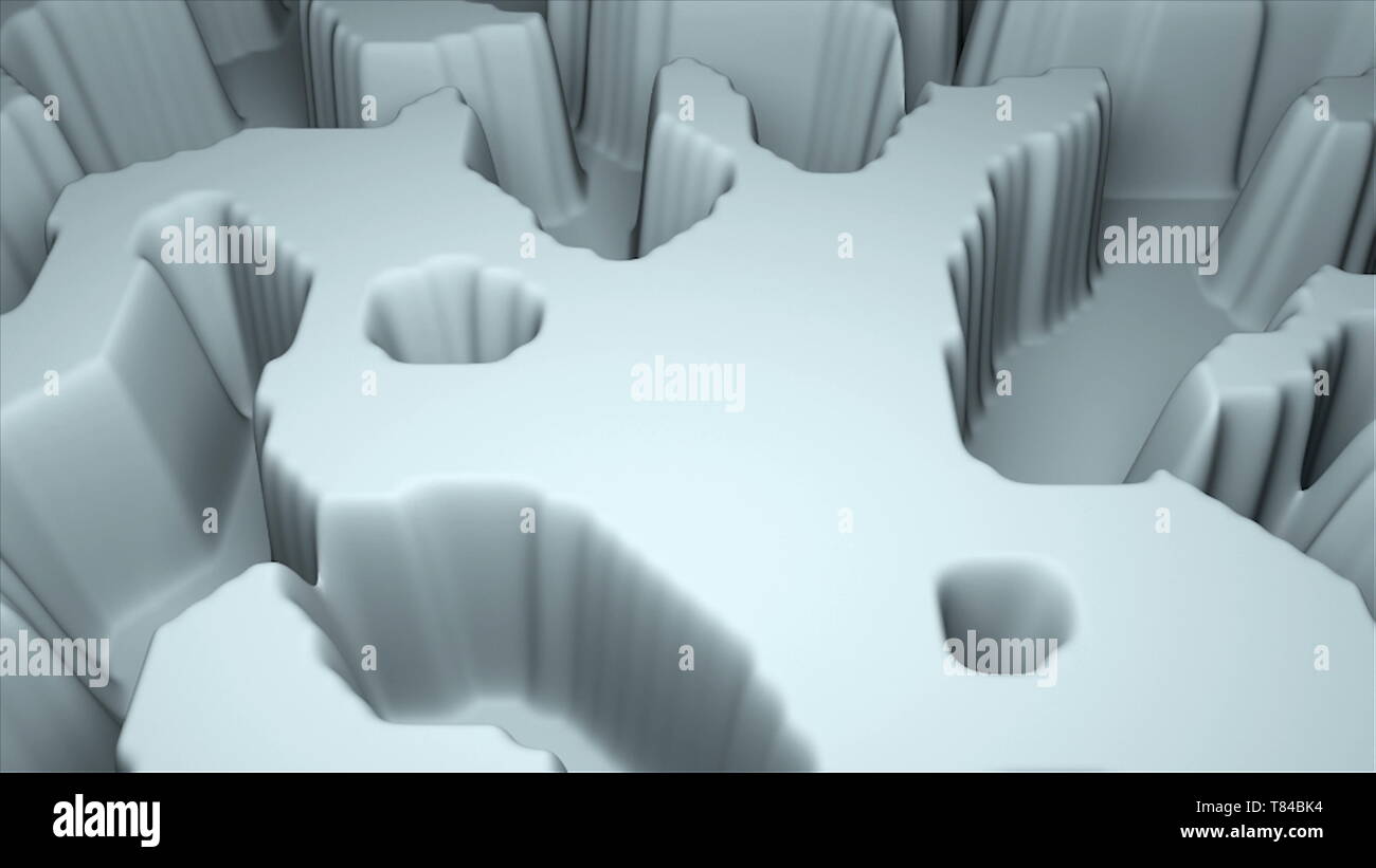 Simple terrain modern 3d surface model, 3d rendering, computer generating background Stock Photo ...