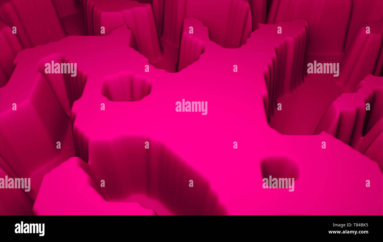 Simple terrain modern 3d surface model, 3d rendering, computer generating background Stock Photo ...