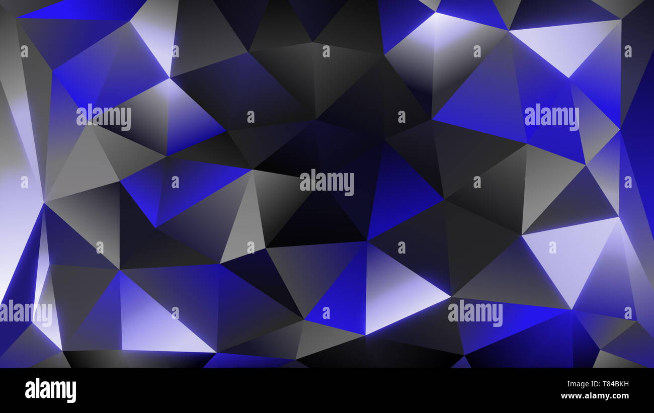 Triangulation shapes - triangles mosaic lights with shiny sparkles, 3d ...