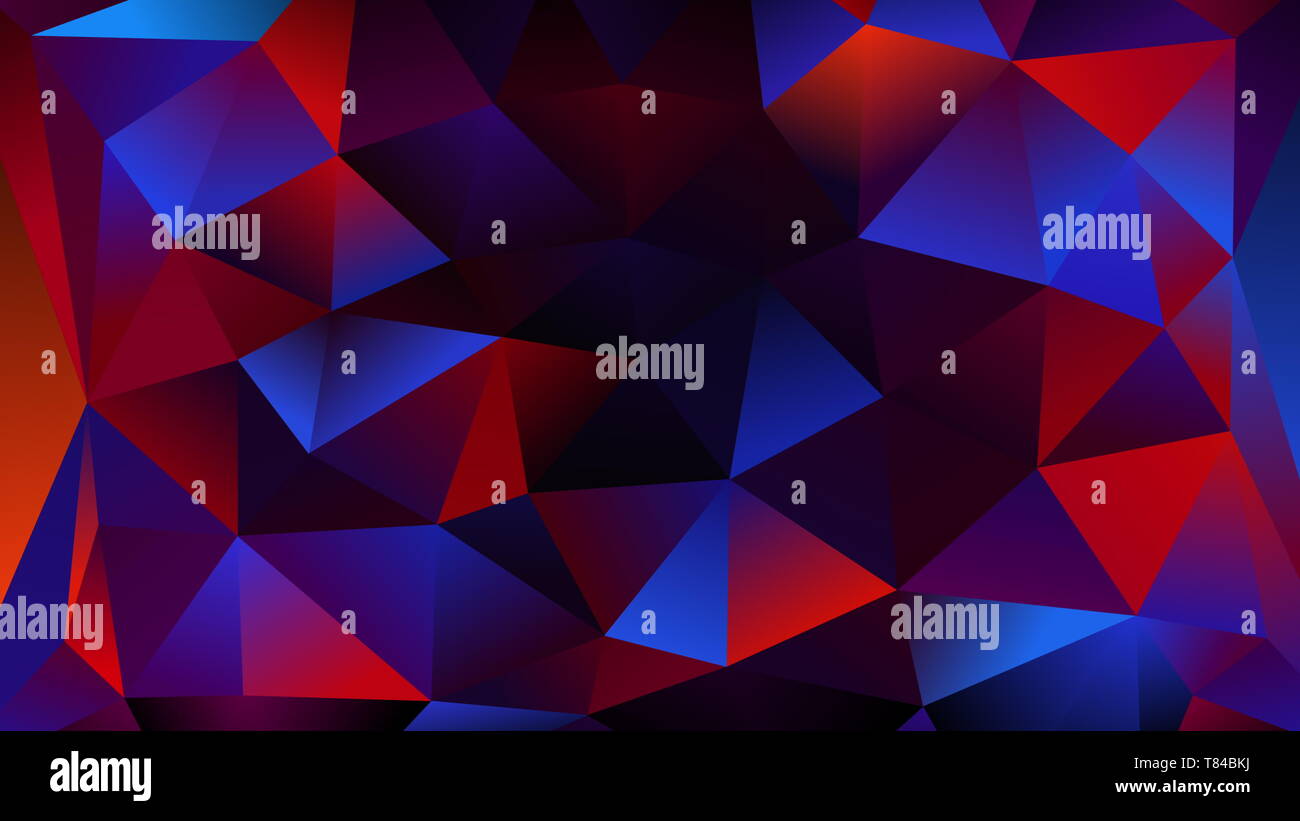 Triangulation shapes - triangles mosaic lights with shiny sparkles, 3d ...