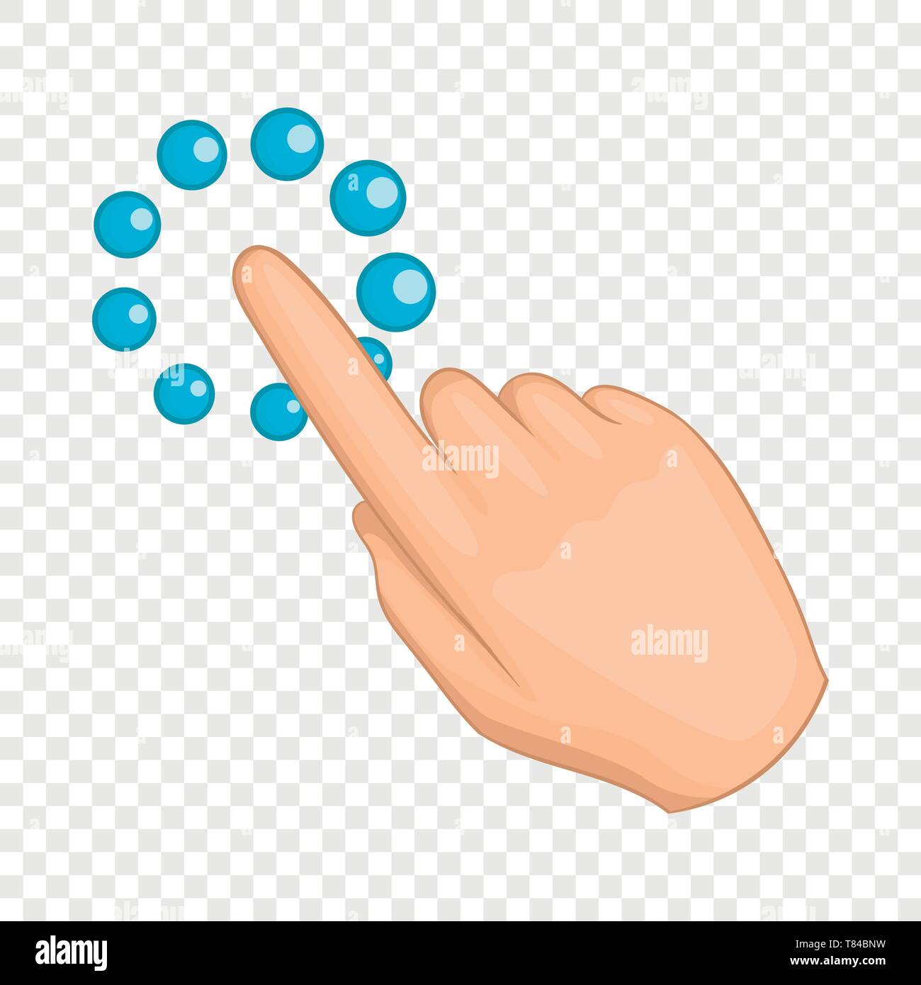 Hand click cursor icon, cartoon style Stock Vector Image & Art - Alamy