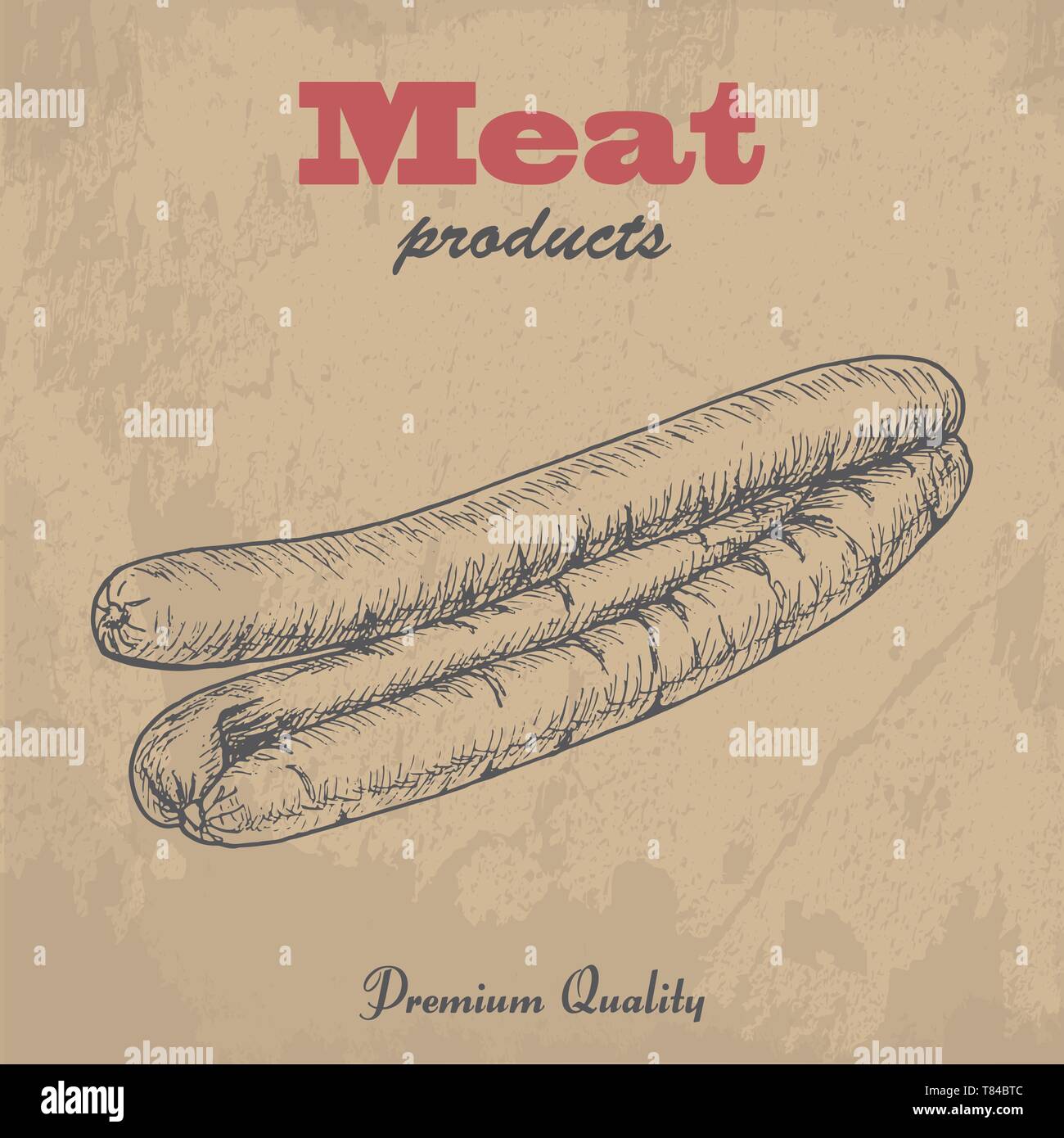 Vector background of sausages. Vector illustration for your design ...