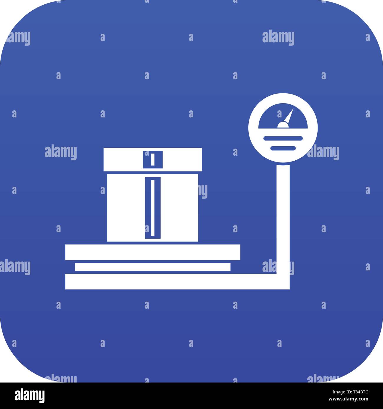 Shop scales icon digital blue Stock Vector Image & Art - Alamy