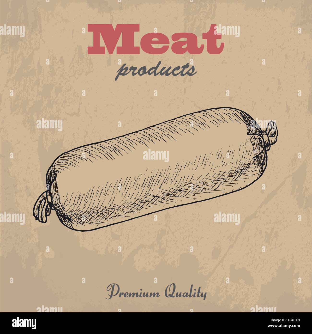 Vector background of sausages. Vector illustration for your design ...