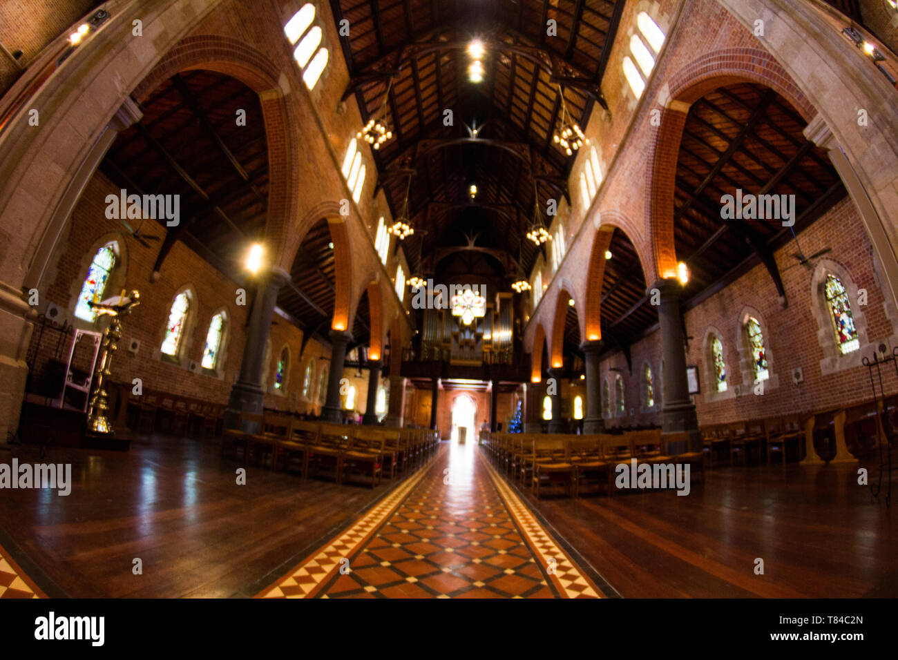 Perth, Western Australia, Australia - 17/01/2013 : Inside of St George ...