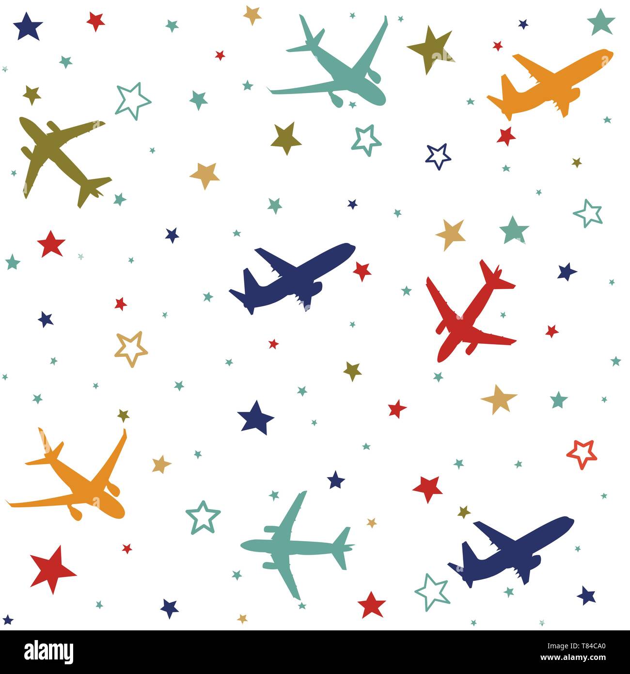 Baby airplane Stock Vector Images - Alamy