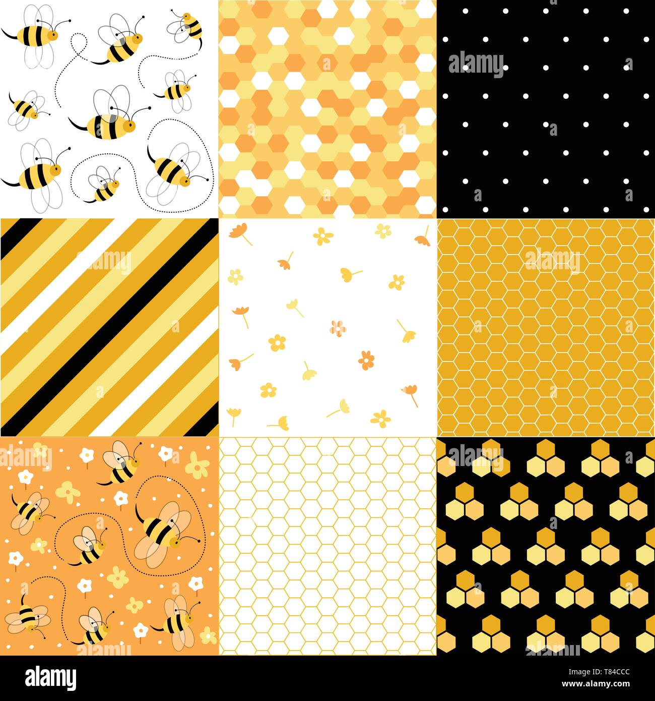 Baby honey bee Stock Vector Images - Alamy