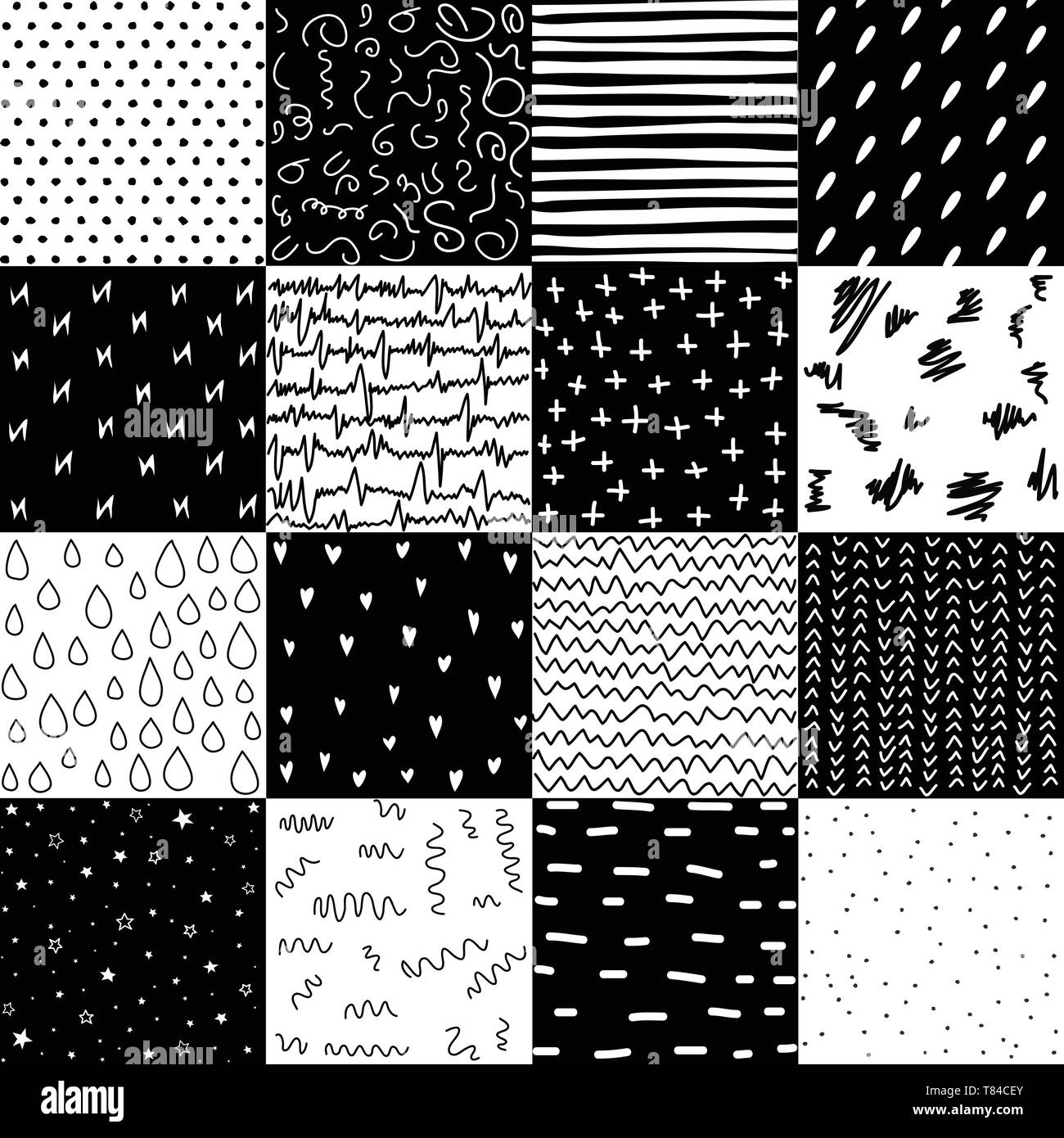Hand drawn geometric patterns, abstract digital papers, abstract ...