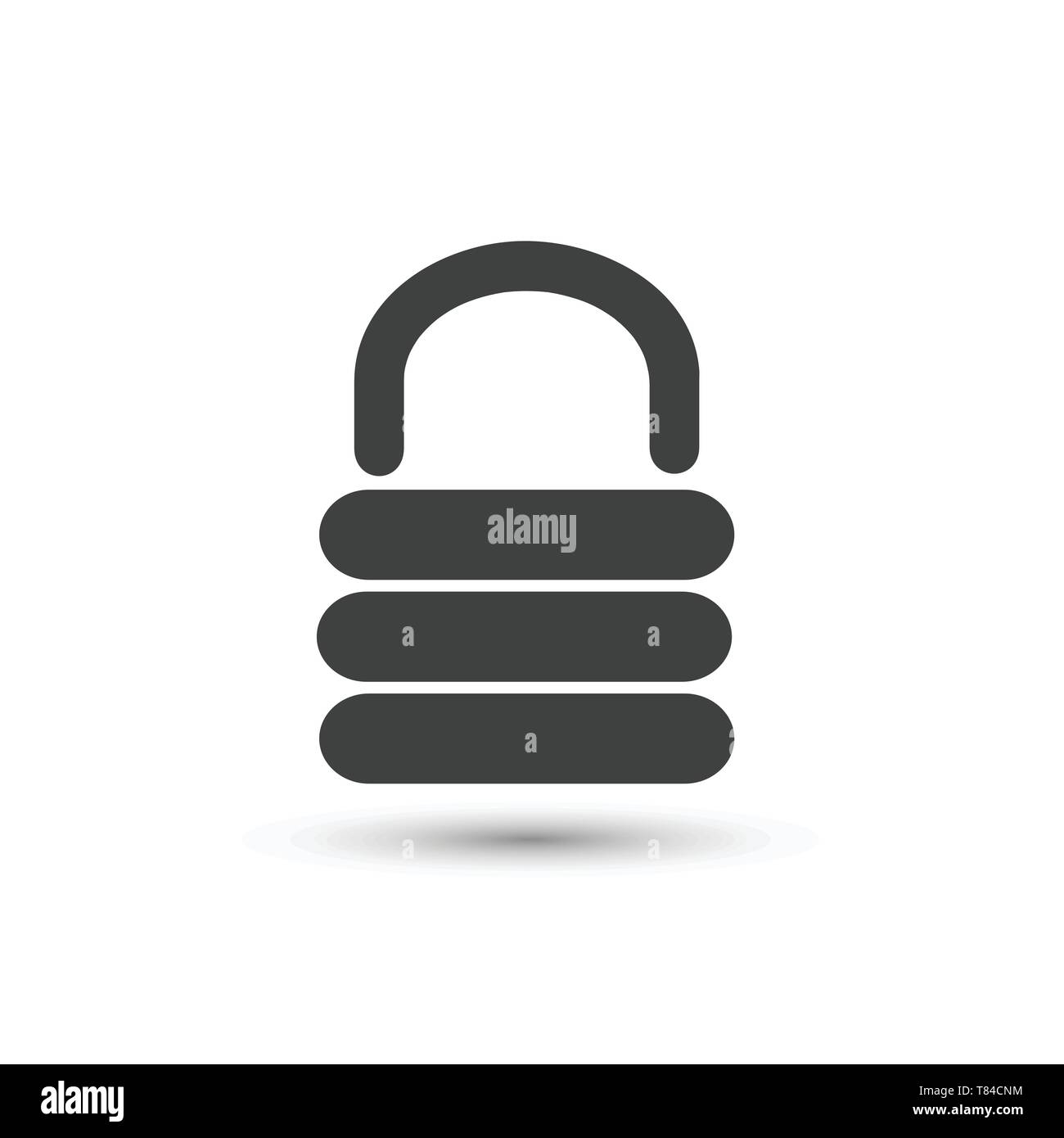 Vector Lock icon on the white background Stock Vector Image & Art - Alamy