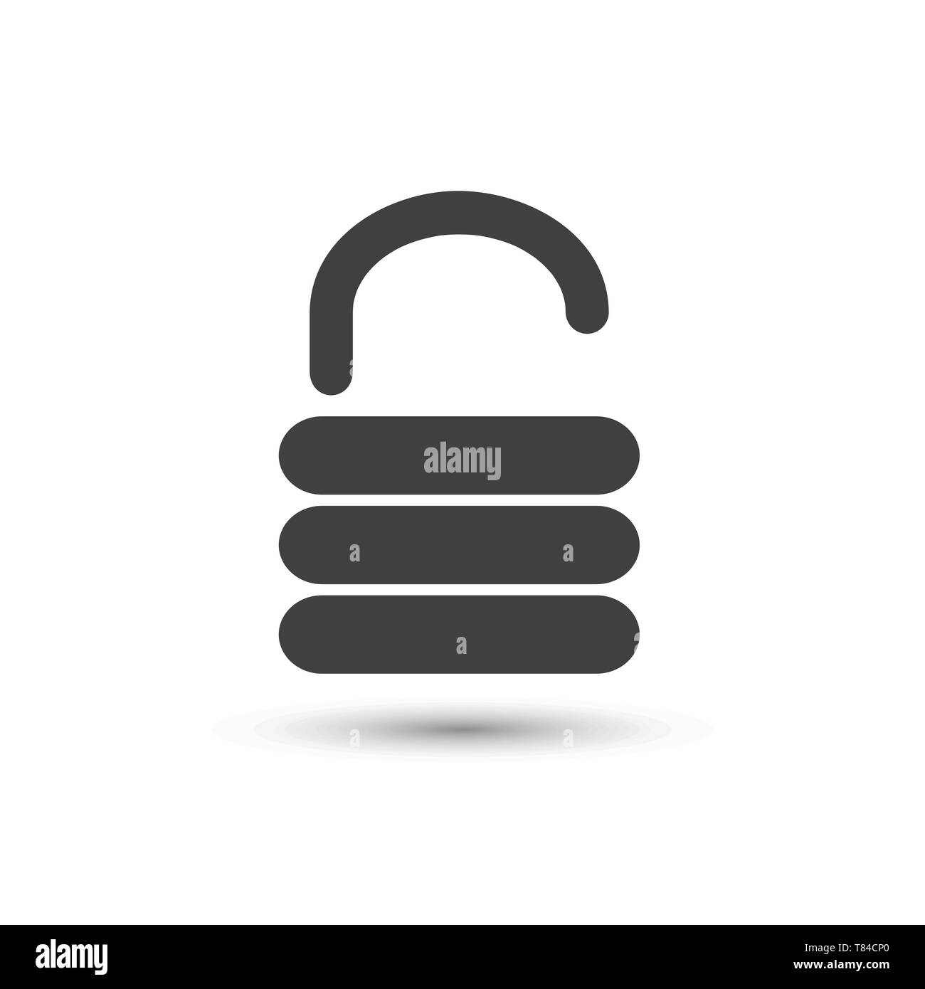 Vector unlock icon on the white background Stock Vector Image & Art - Alamy