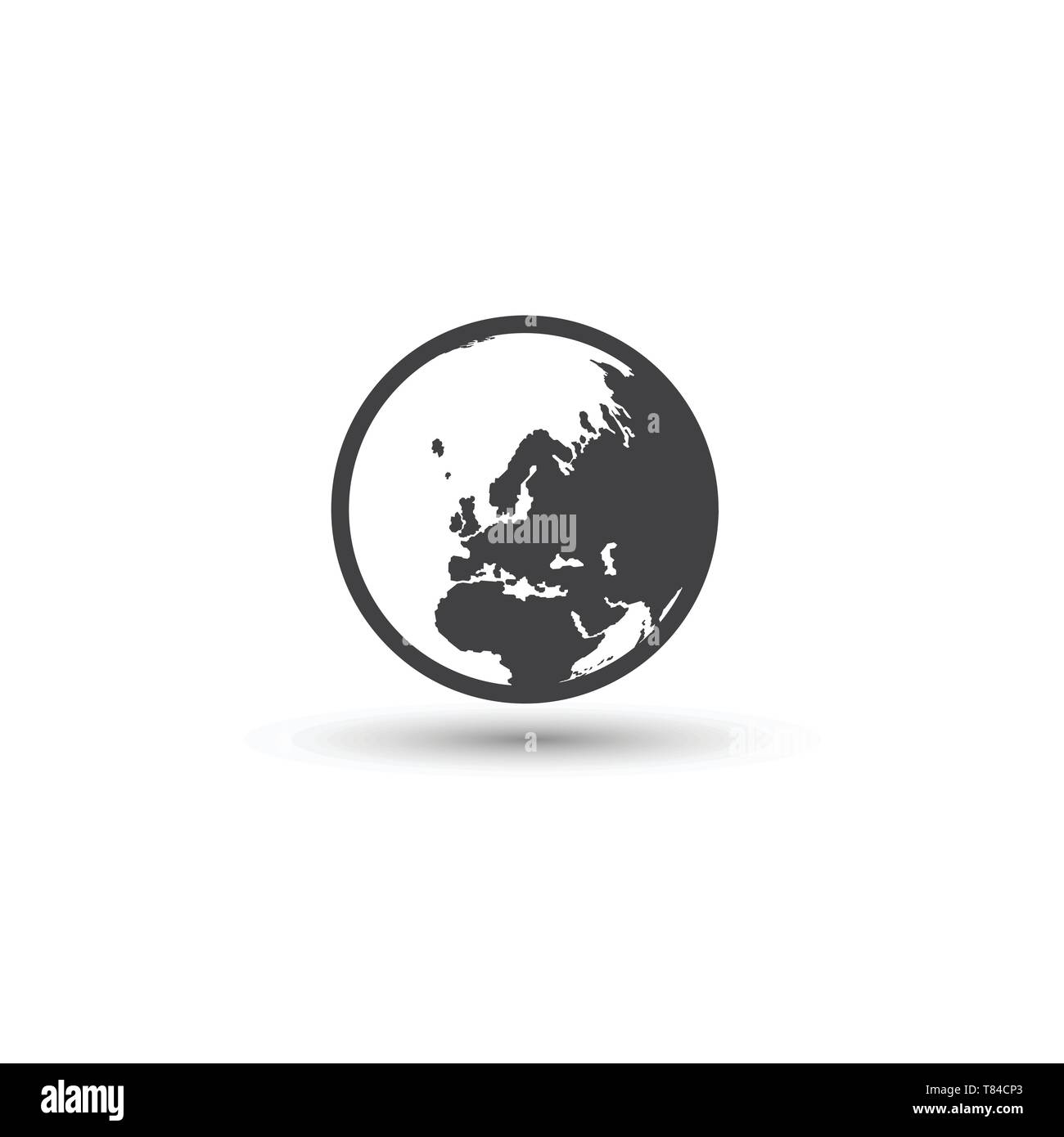 Planet icon. Earth sign. World symbol Stock Vector Image & Art - Alamy