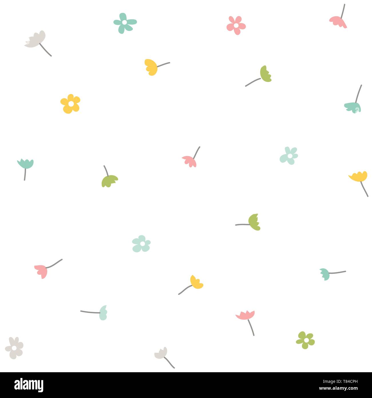 Spring pattern. Vector floral seamless background Stock Vector Image ...