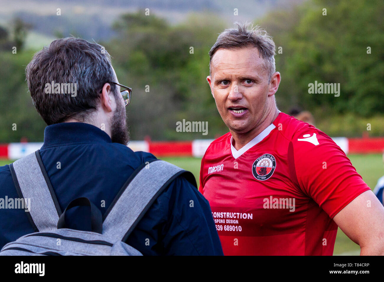 Lee Trundle in action as Trefelin BGC earn promotion from Welsh ...