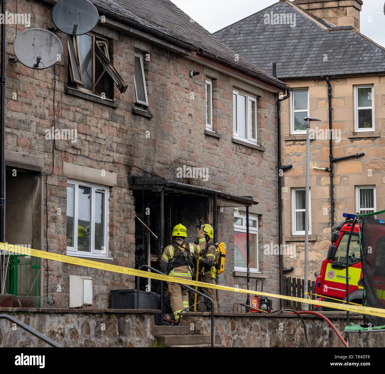 Breich Street, Rothes, Moray, Scotland, UK. 10th May 2019. This is the ...