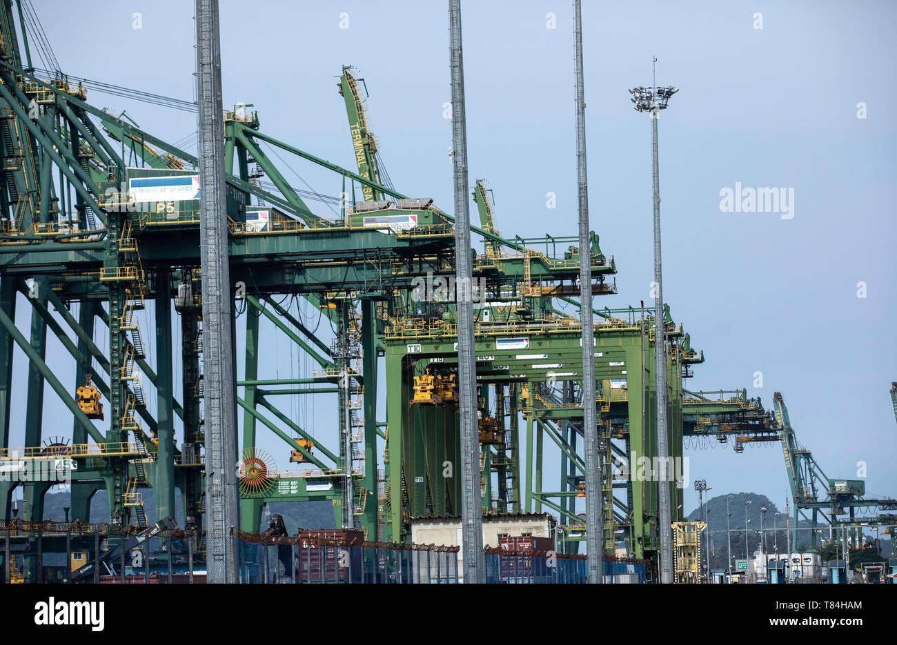 Santos, Brazil. 10th May, 2019. Handling at the Port of Santos terminal ...