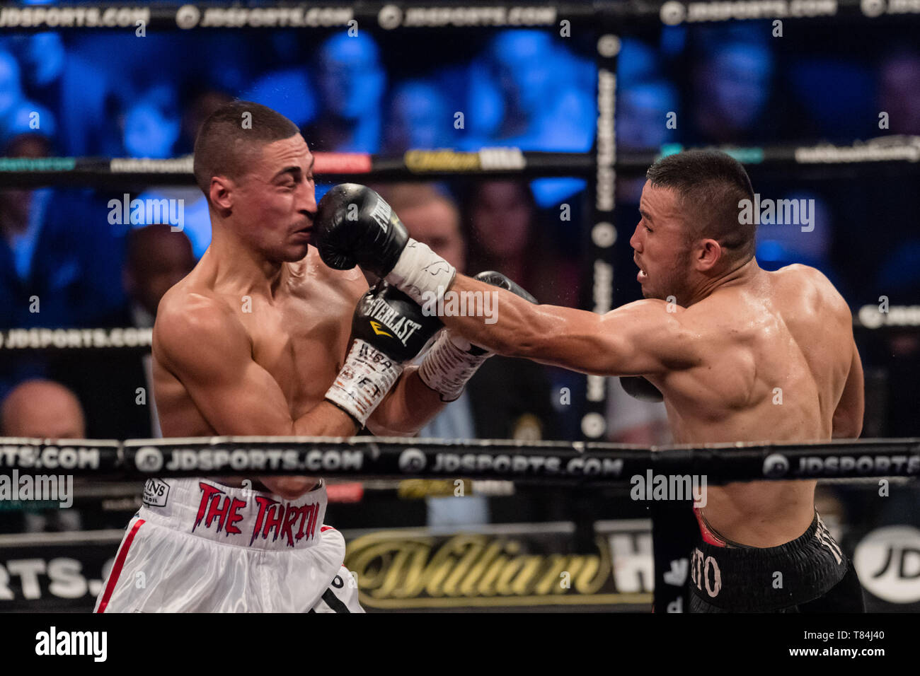 Nottingham, UK. 10th May, 2019. Jordan Gill vs Enrique Tinoco - WBA International Featherweight ...