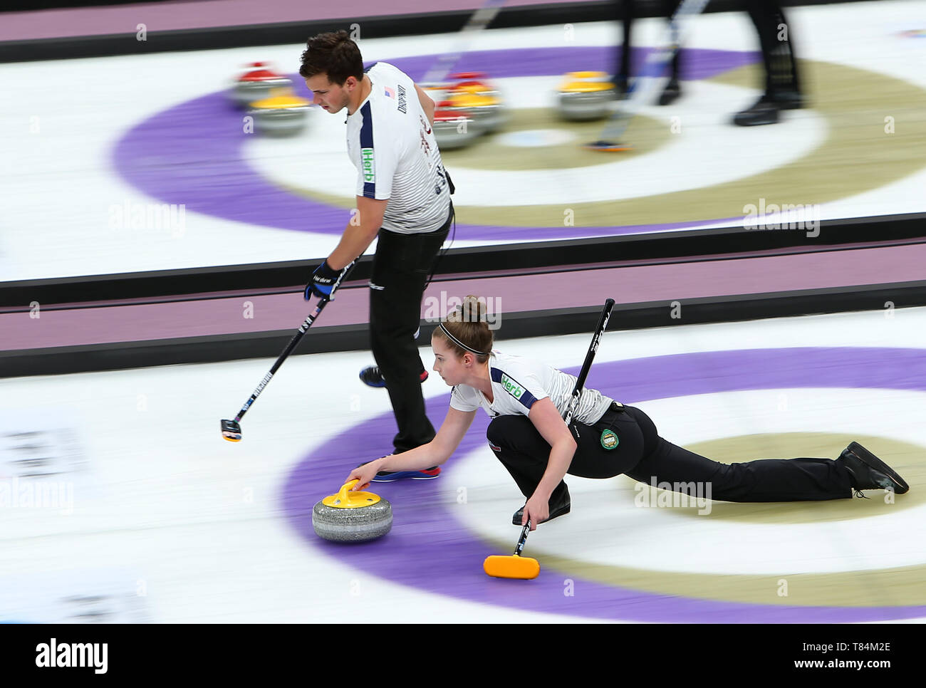 Beijing, China. 11th May, 2019. Sarah Anderson(bottom)/Korey Dropkin of ...