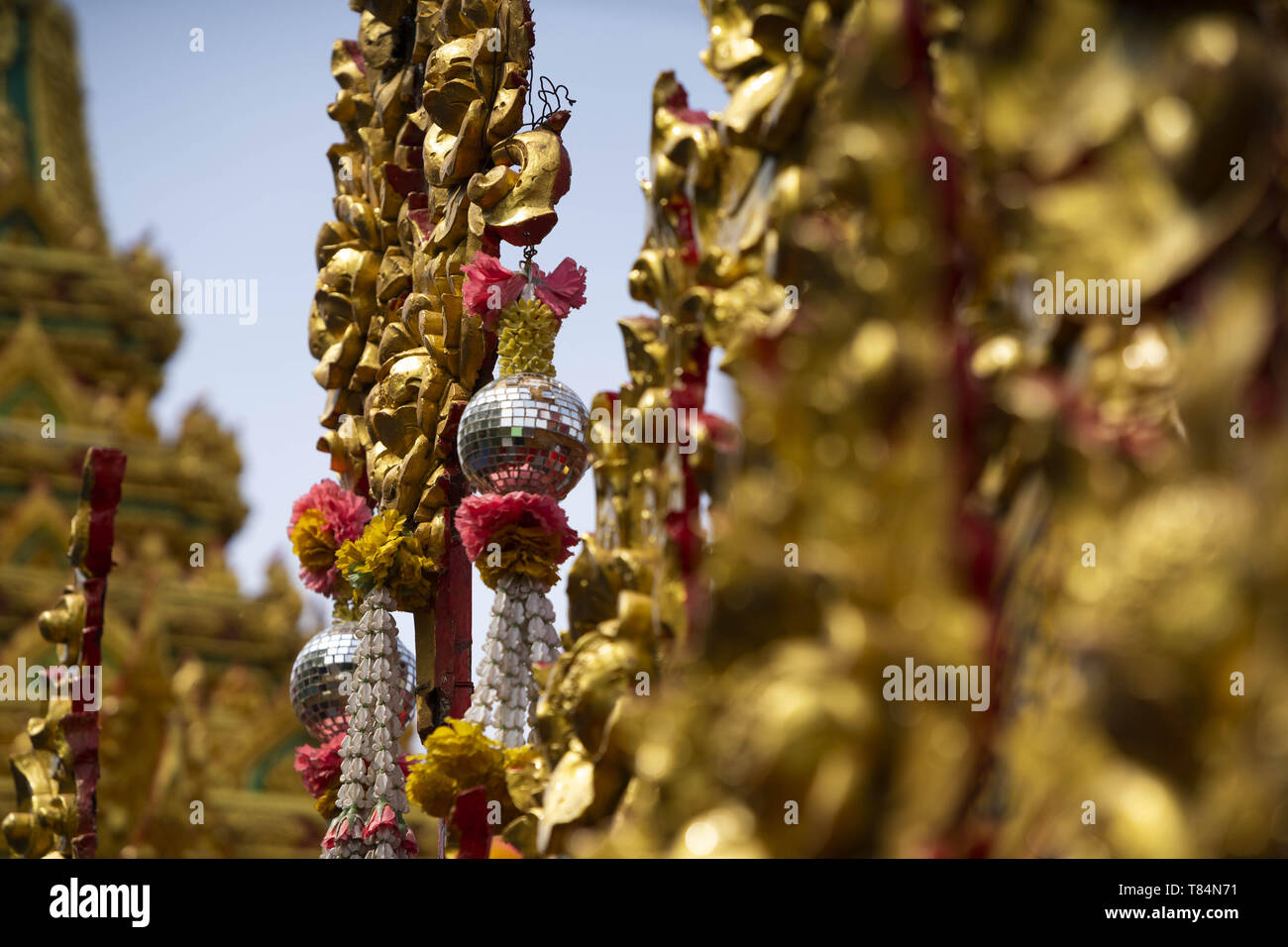 Yasothon, Yasothon, Thailand. 11th May, 2019. Decorative floats ...