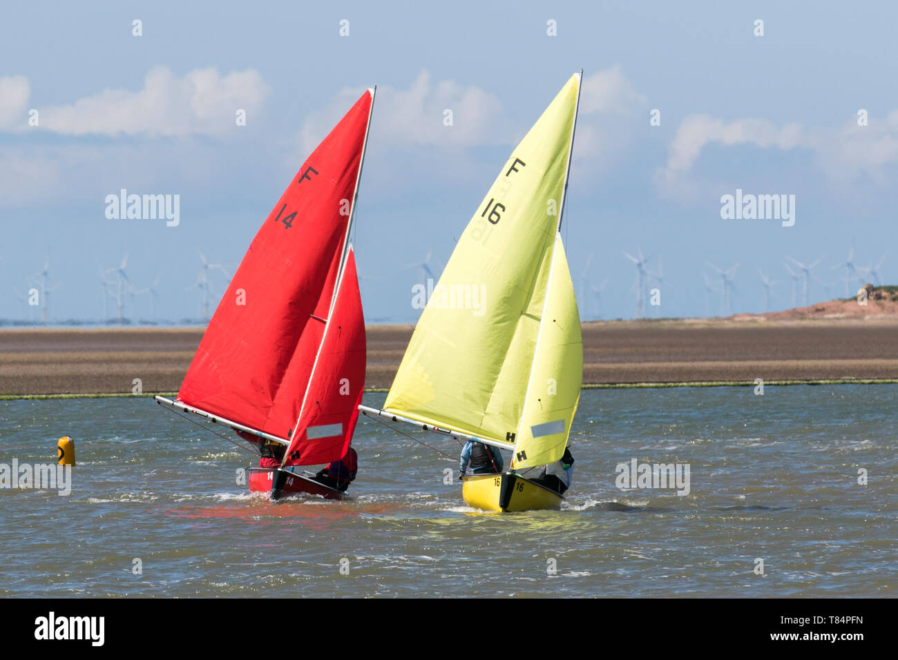Yacht Racing in West Kirby, Liverpool, UK. 11th May, 2019. British Open ...