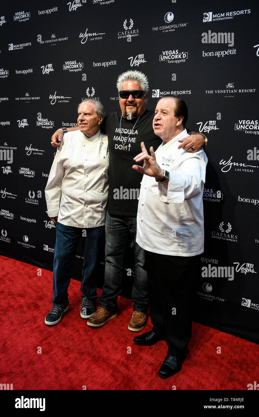 Las Vegas, NV, USA. 10th May, 2019. Greg Sherry, Guy Fieri, Marc Sherry ...