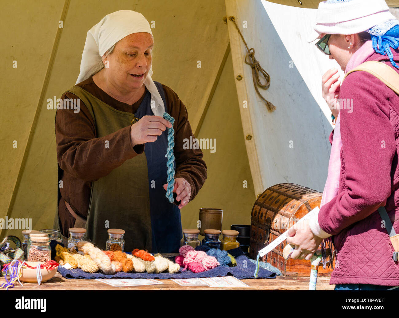 Dirleton Castle, East Lothian, Scotland, United Kingdom, 11 May 2019 ...