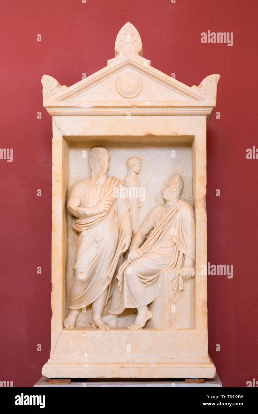 Ancient greek grave stone tomb hi-res stock photography and images - Alamy