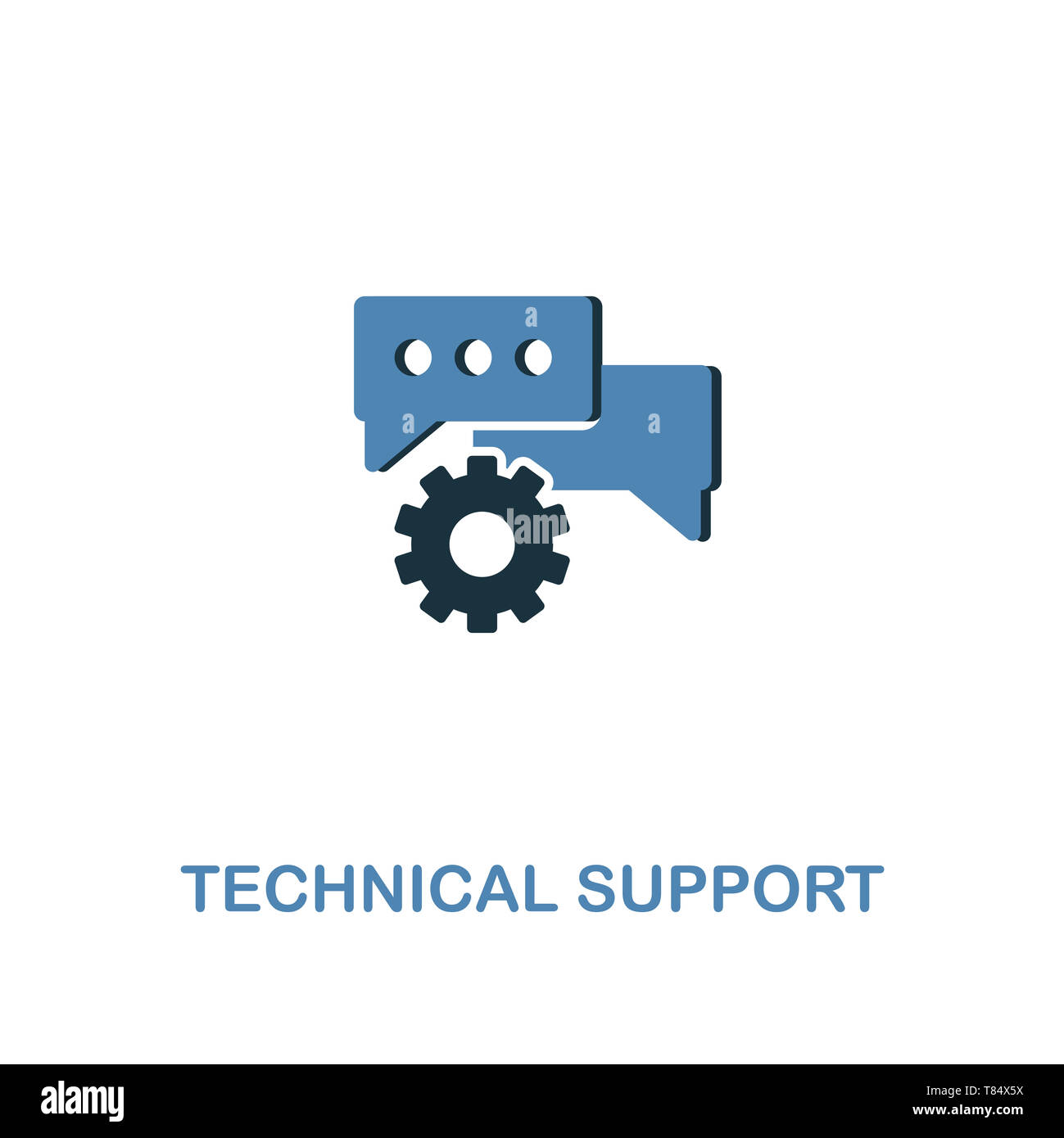 Technical Support creative icon in two colors. Premium style design ...