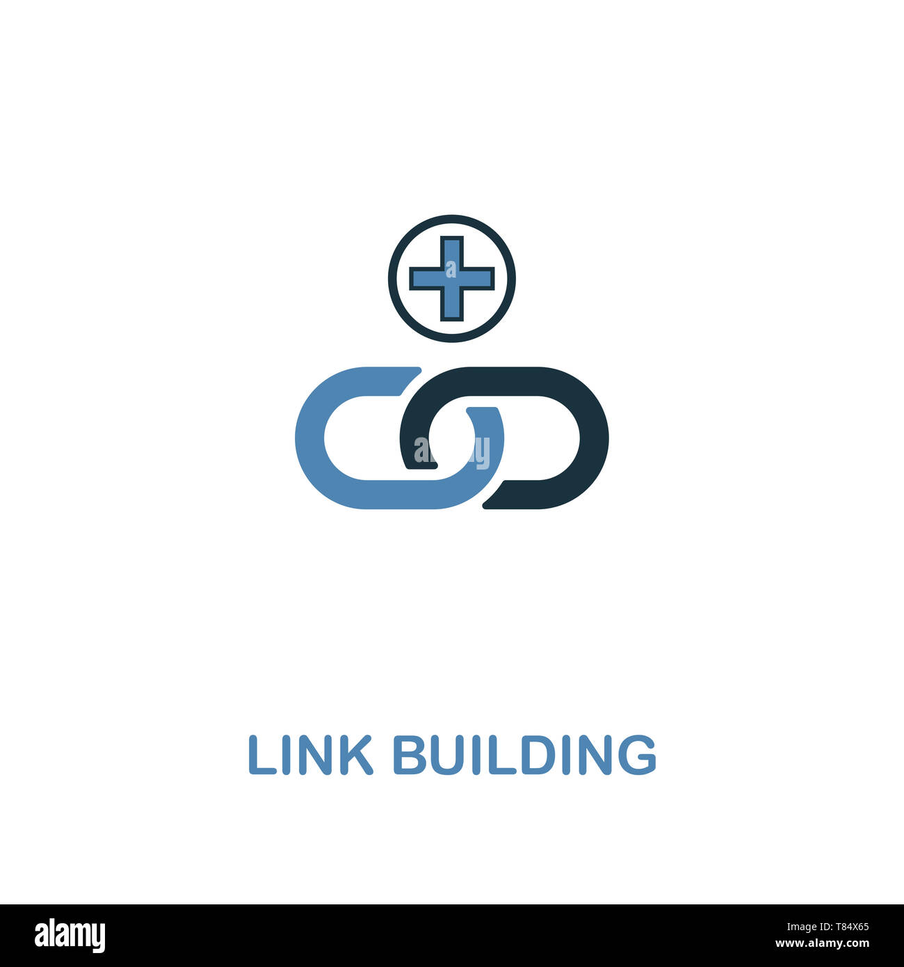 Link Building creative icon in two colors. Premium style design from ...