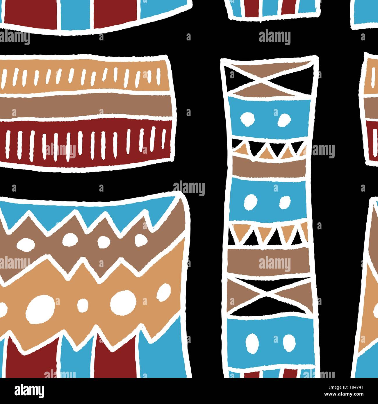 Africa fashion design - artistic fabric material texture. Seamless ...