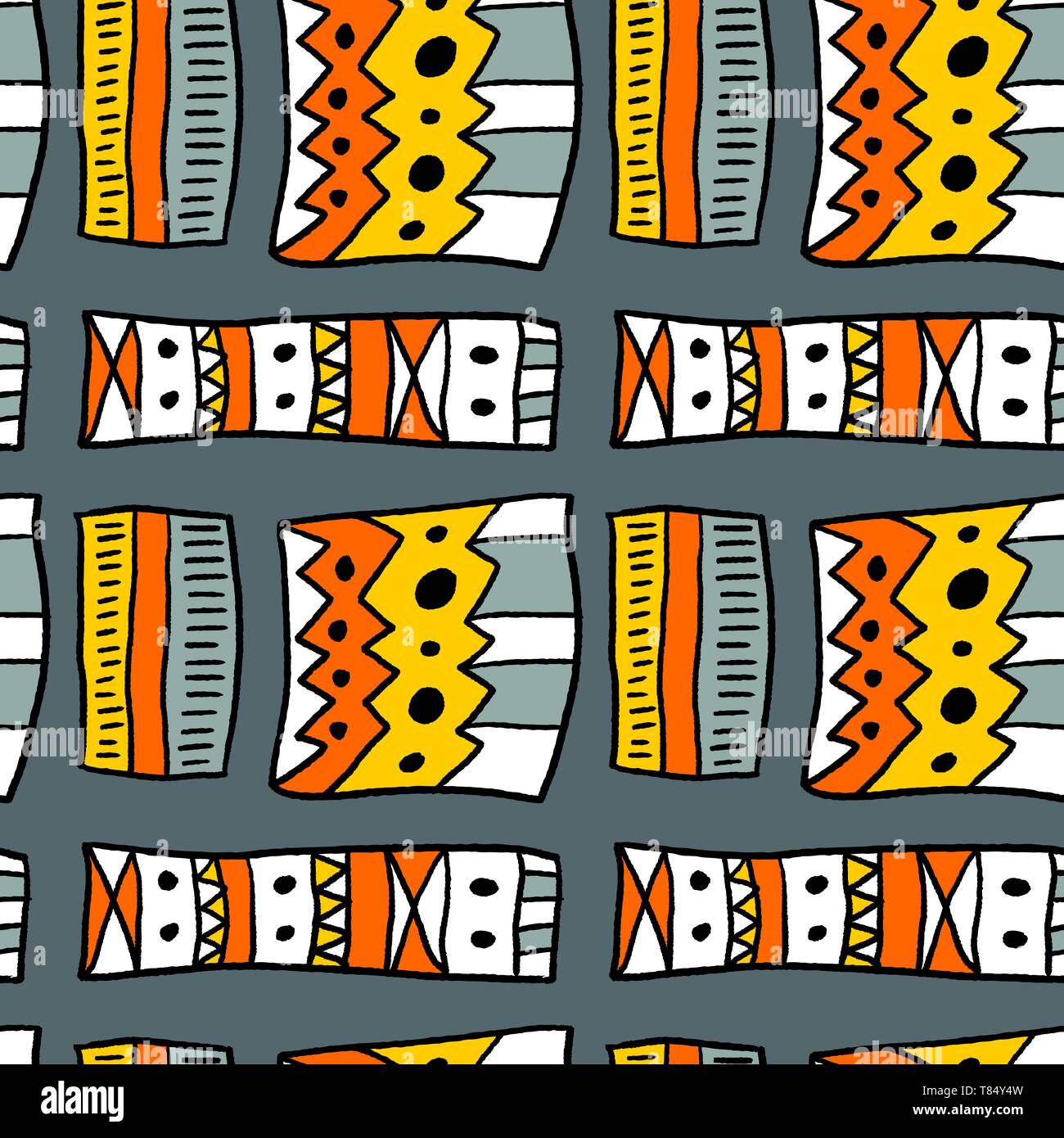 Tribal ethnic pattern - artistic fabric material texture. Seamless ...