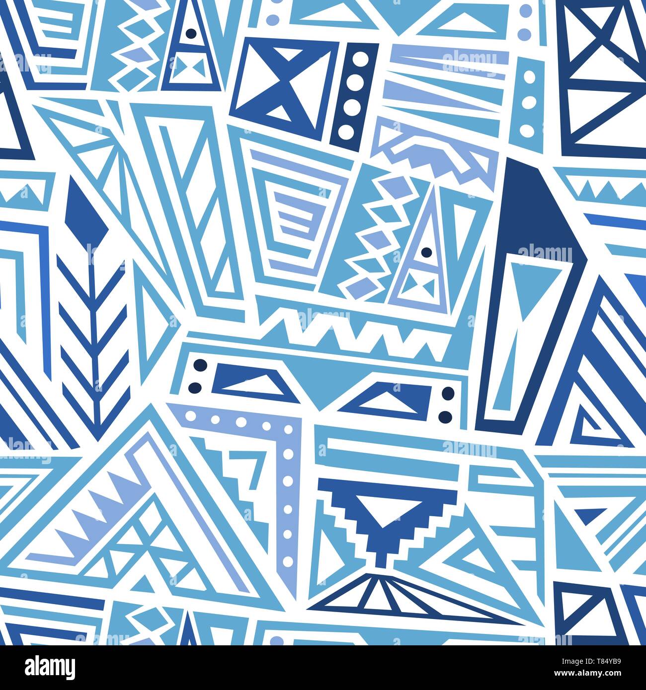 Vector textile design - ethnic style boho pattern. Seamless background ...