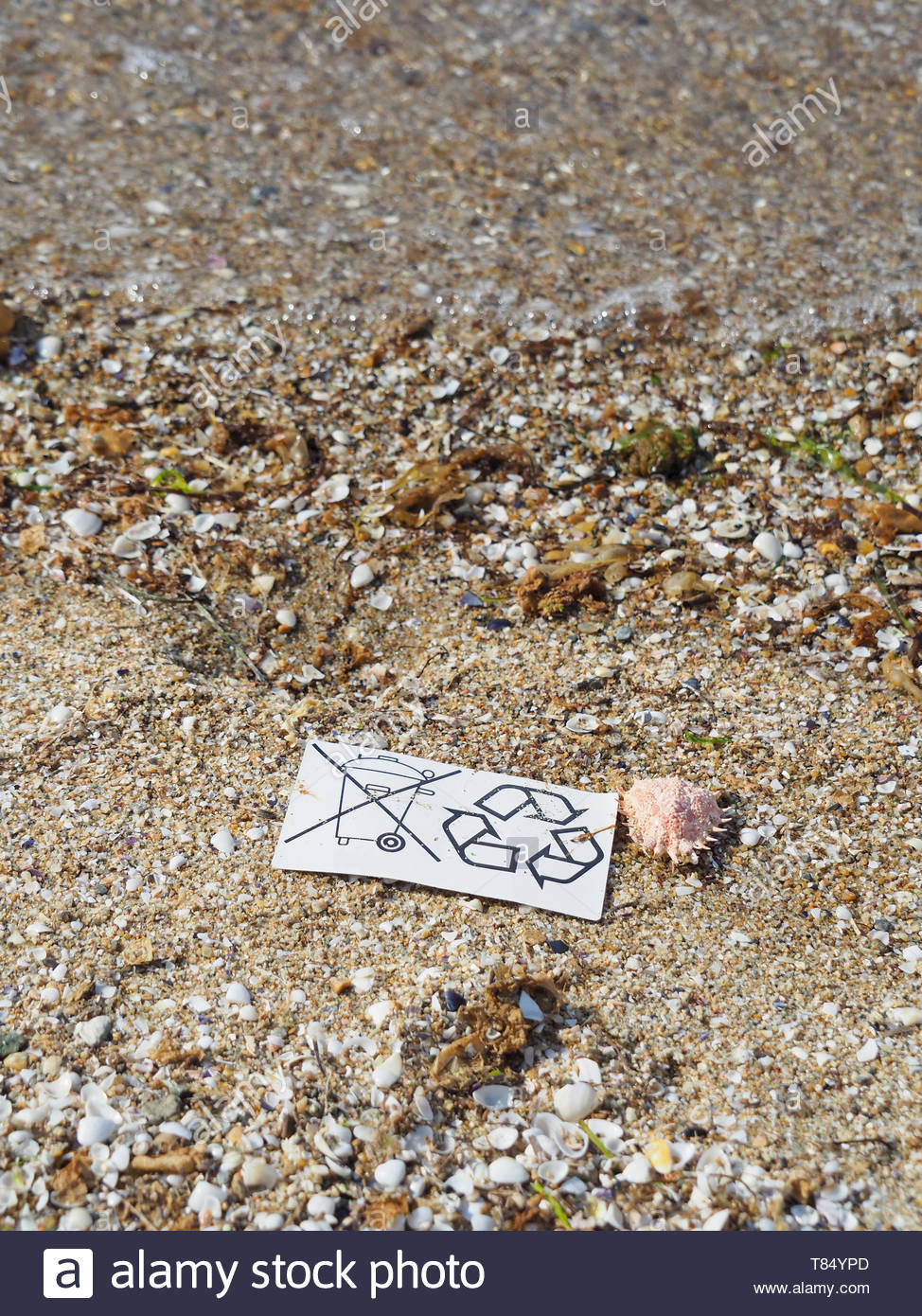 Beach Warning Sign Pollution Stock Photos & Beach Warning Sign ...