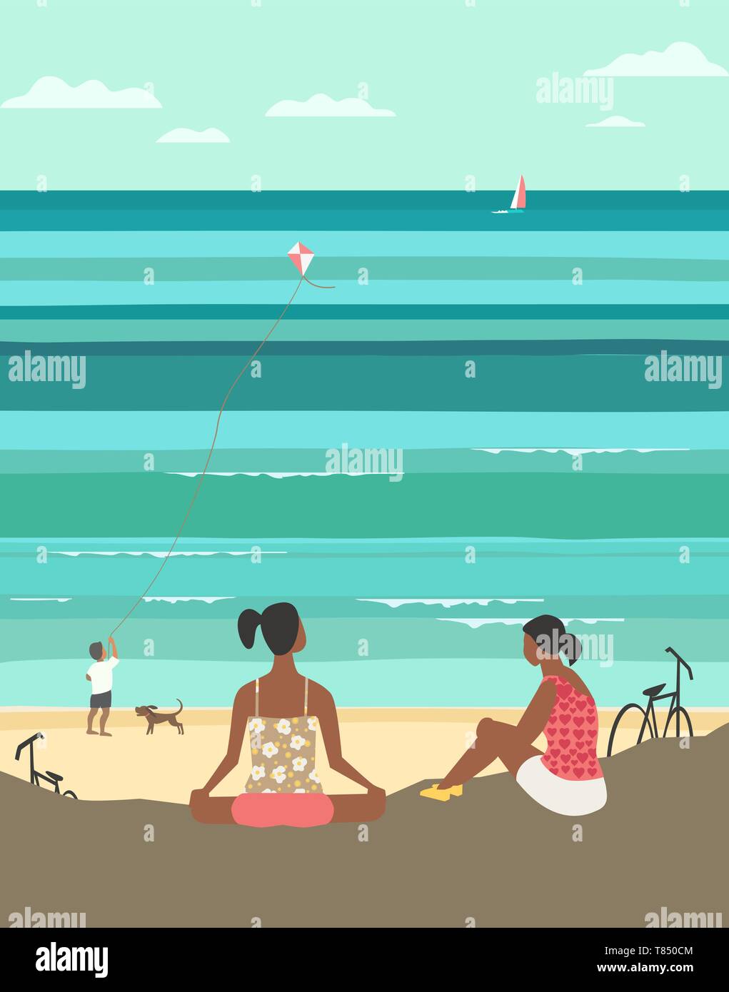 Relaxing Vector Vectors Stock Photos & Relaxing Vector Vectors Stock ...