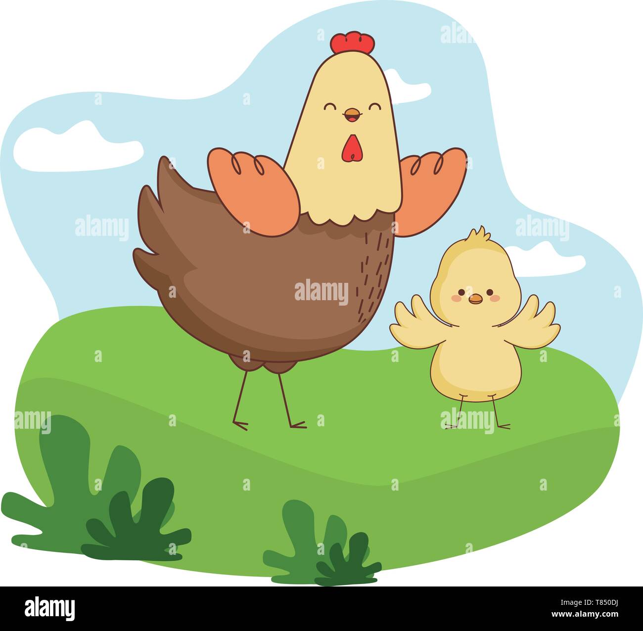 Happy farm animals cartoon Stock Vector Image & Art - Alamy