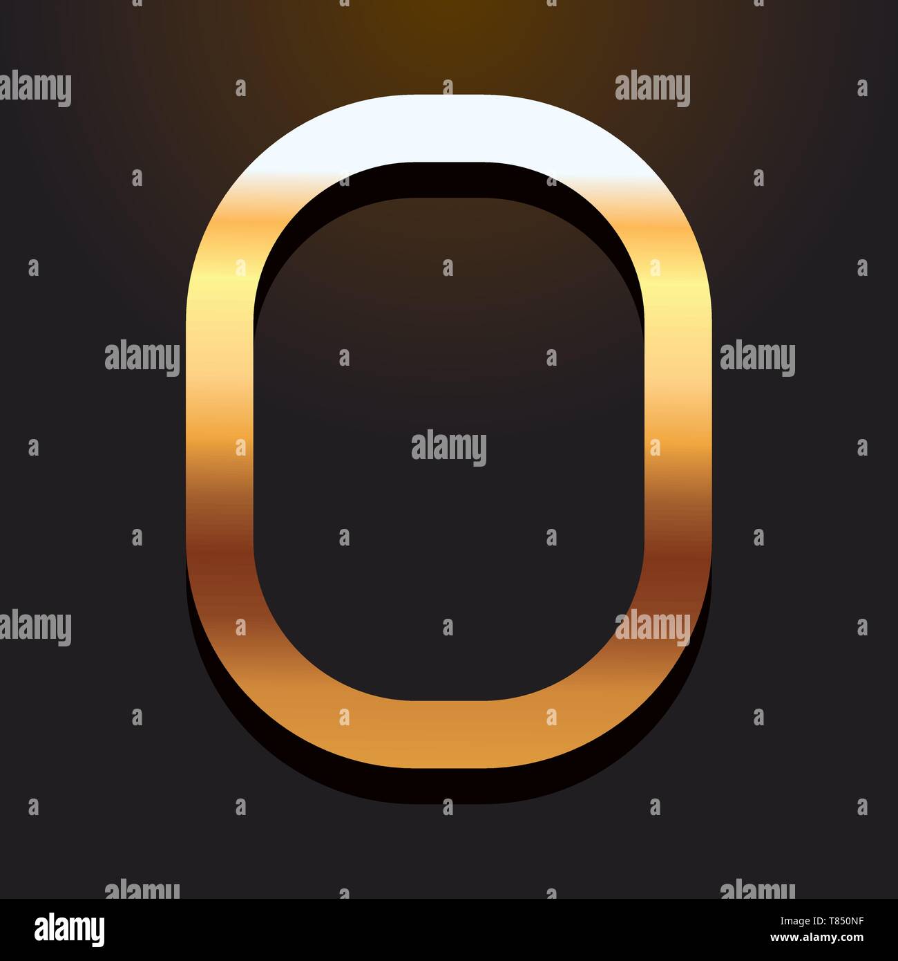 zero number gold font Stock Vector Image & Art - Alamy