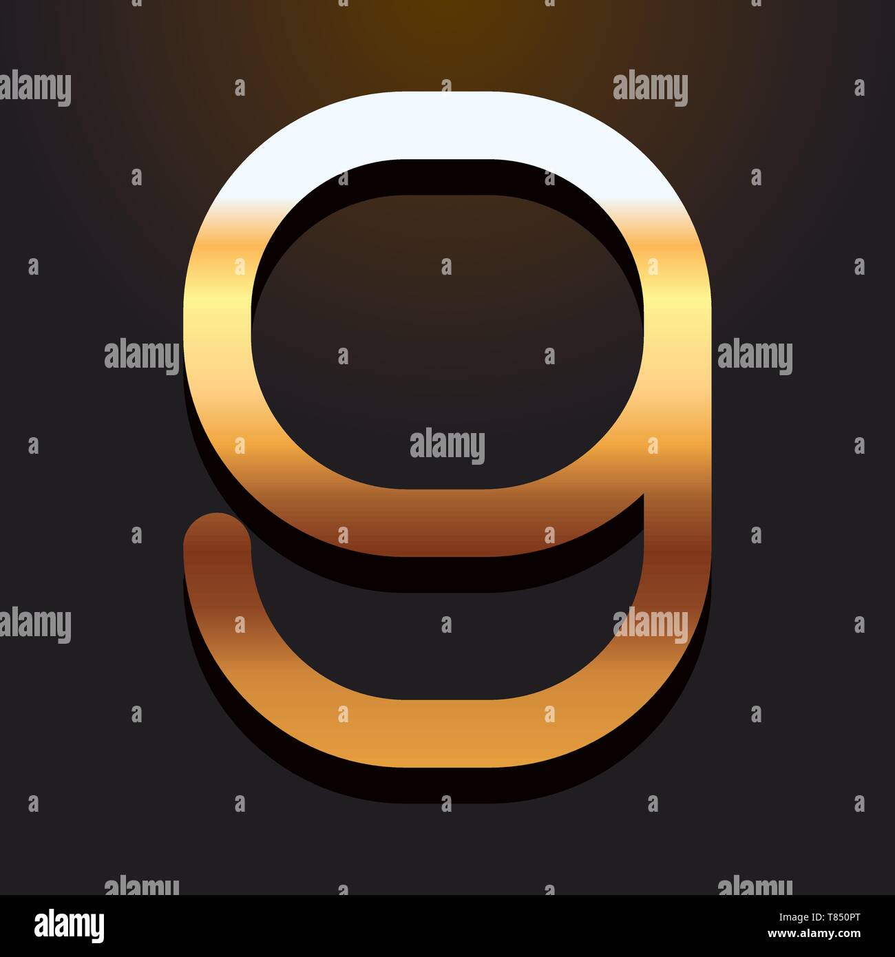nine number gold font Stock Vector Image & Art - Alamy