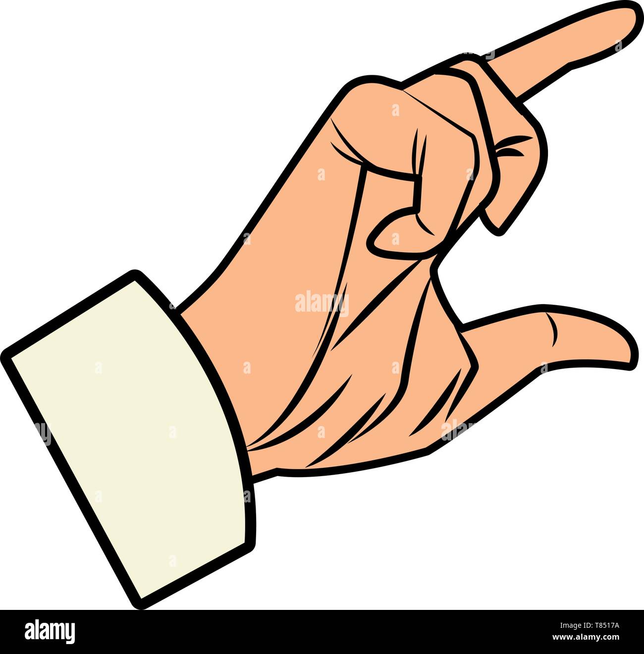 pop art hand cartoon Stock Vector Image & Art - Alamy