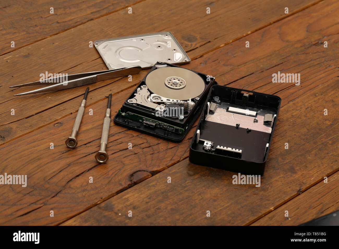 Computer Open External Hard Drive Is Repaired Stock Photo Alamy computer-open-external-hard-drive-is-repaired-stock-photo-alamy