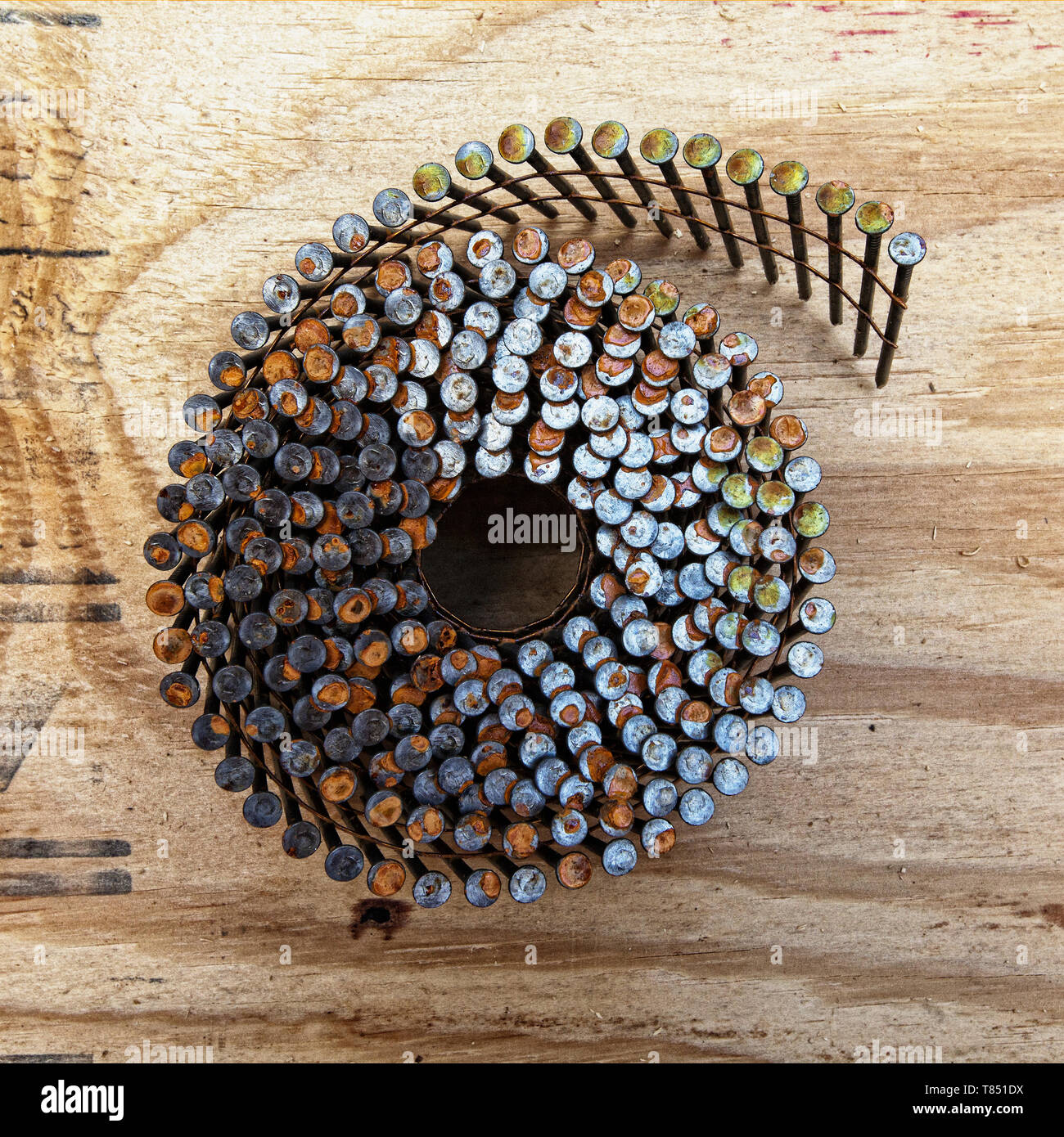 Coil nails hi-res stock photography and images - Alamy
