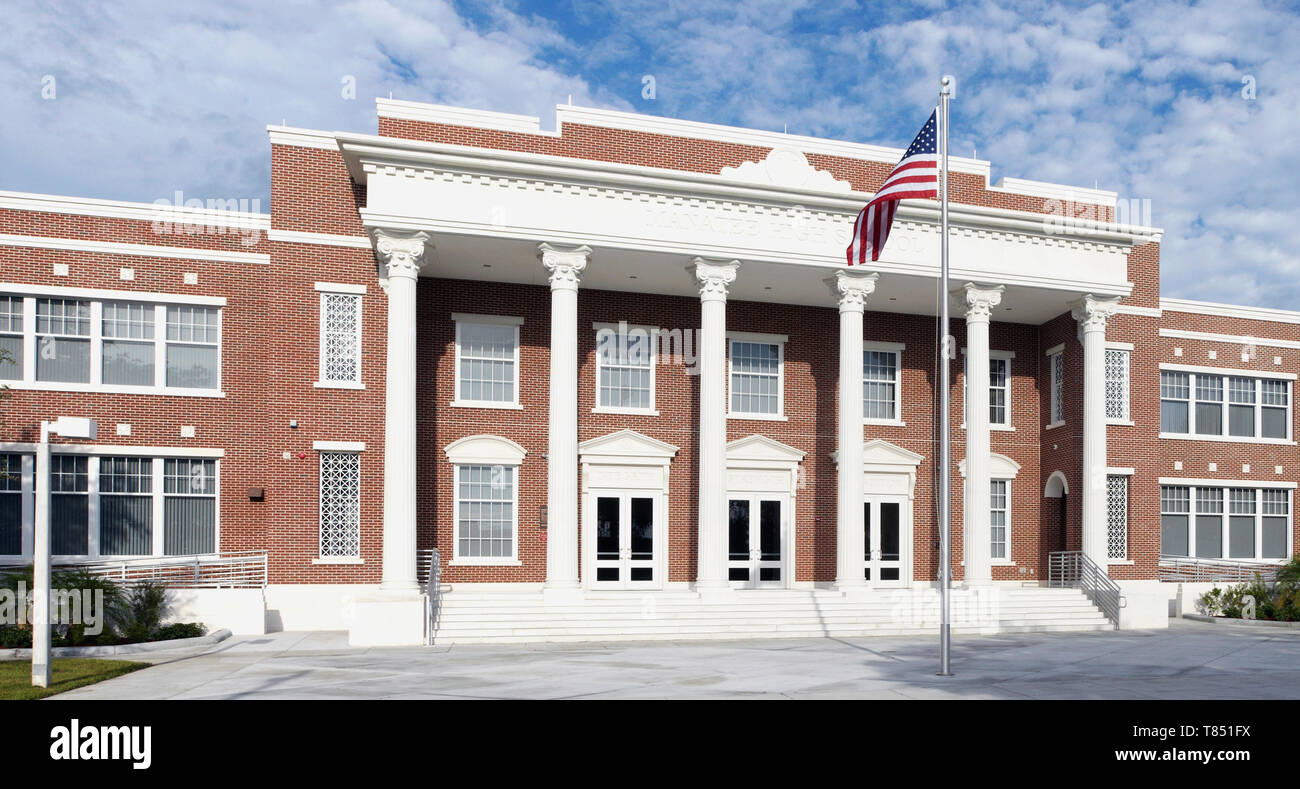 Blue sky front door entrance exterior outside steps hi-res stock ...