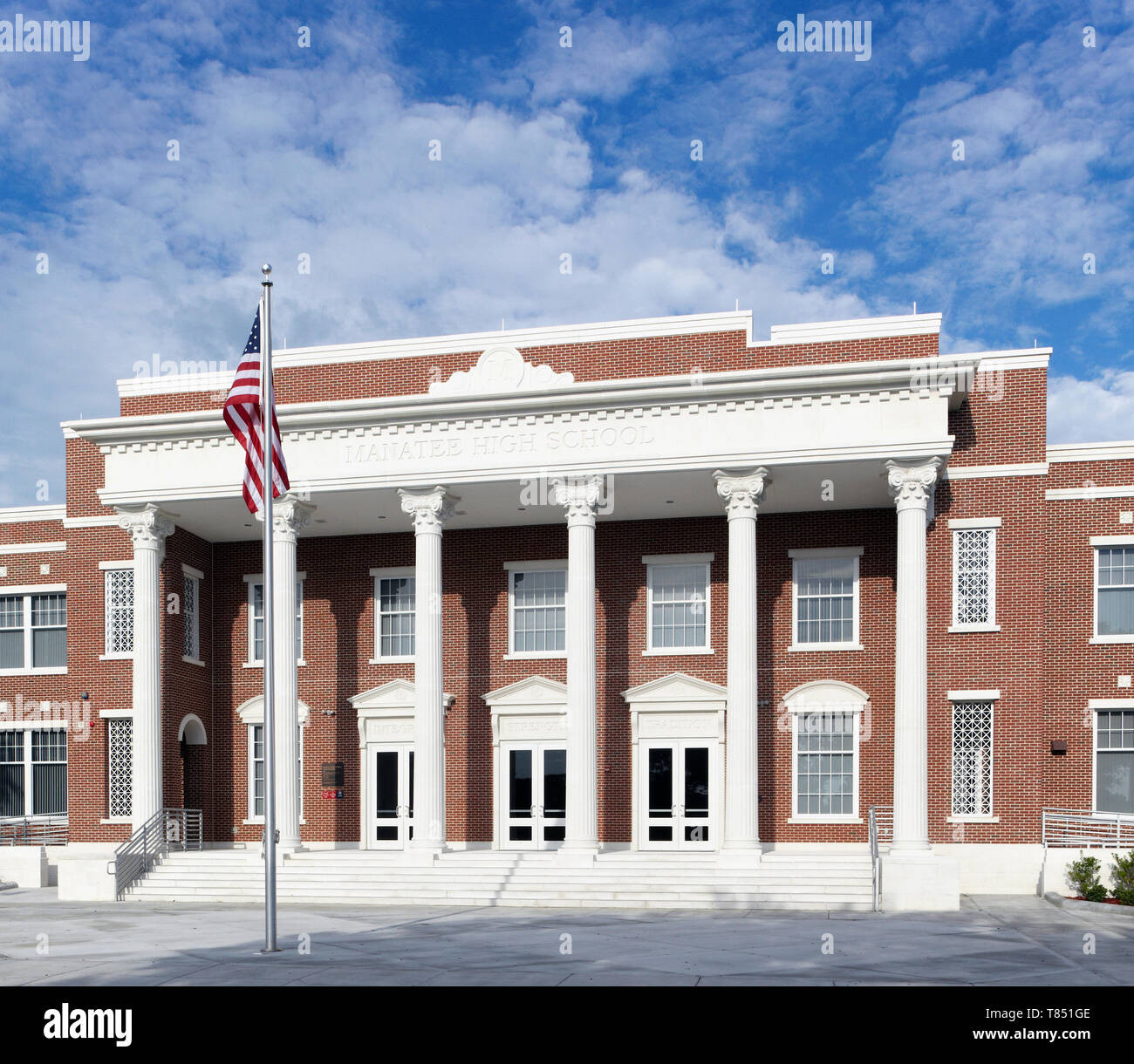 Front Entrance to a High School Stock Photo - Alamy