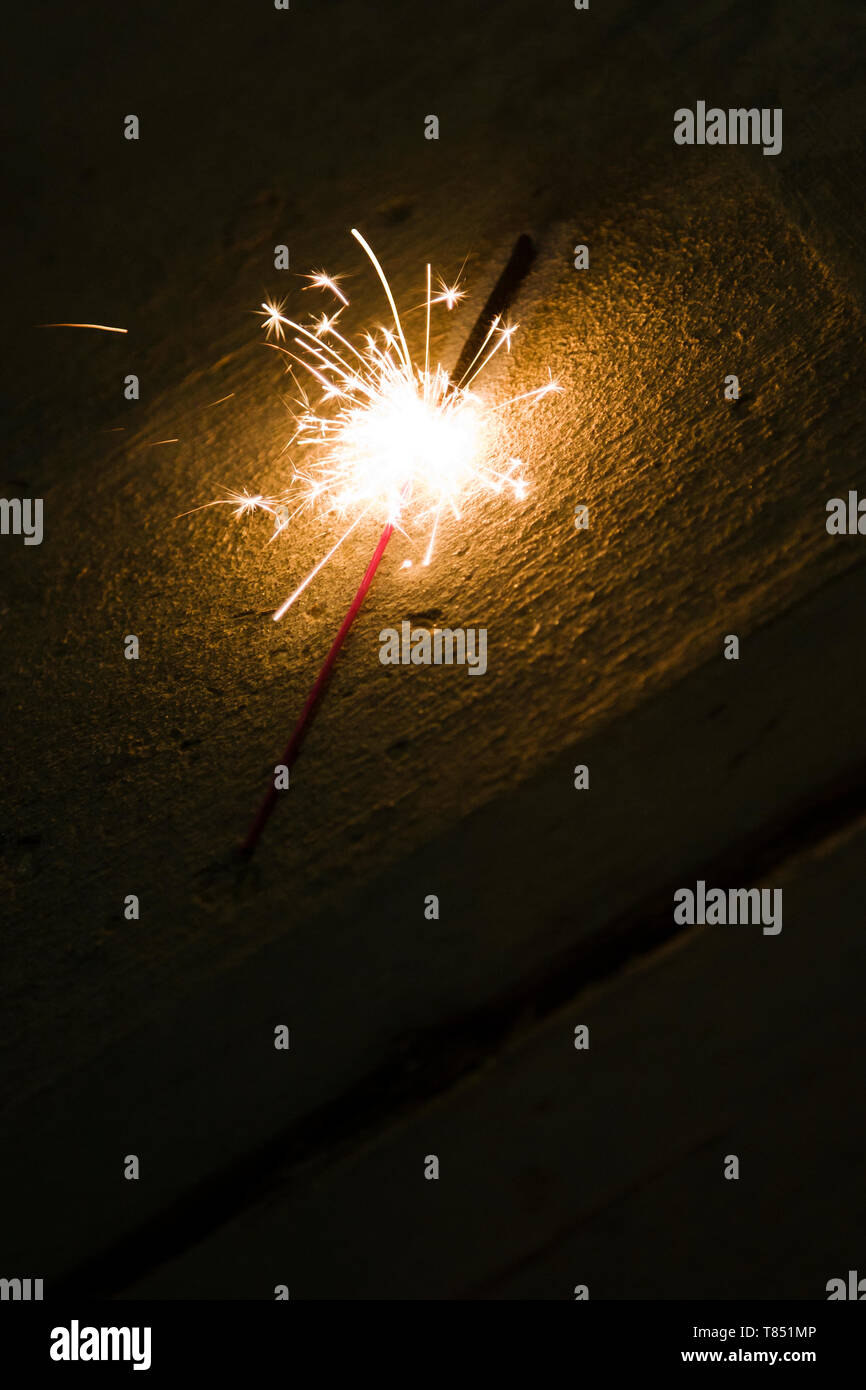 Sparkler on ground hi-res stock photography and images - Alamy