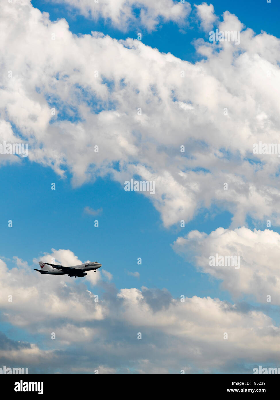 Cargo Jet in Flight Stock Photo - Alamy