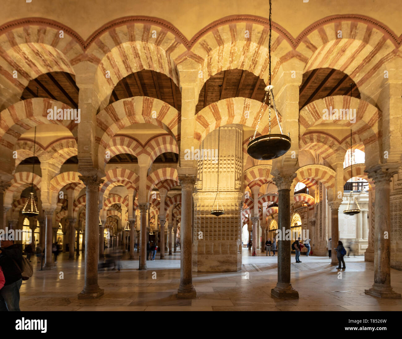 Arcaded hypostyle hall, with 856 columns of jasper, onyx, marble ...