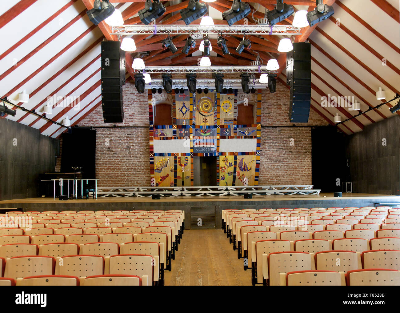 Traditional Music Center Interior Stock Photo - Alamy