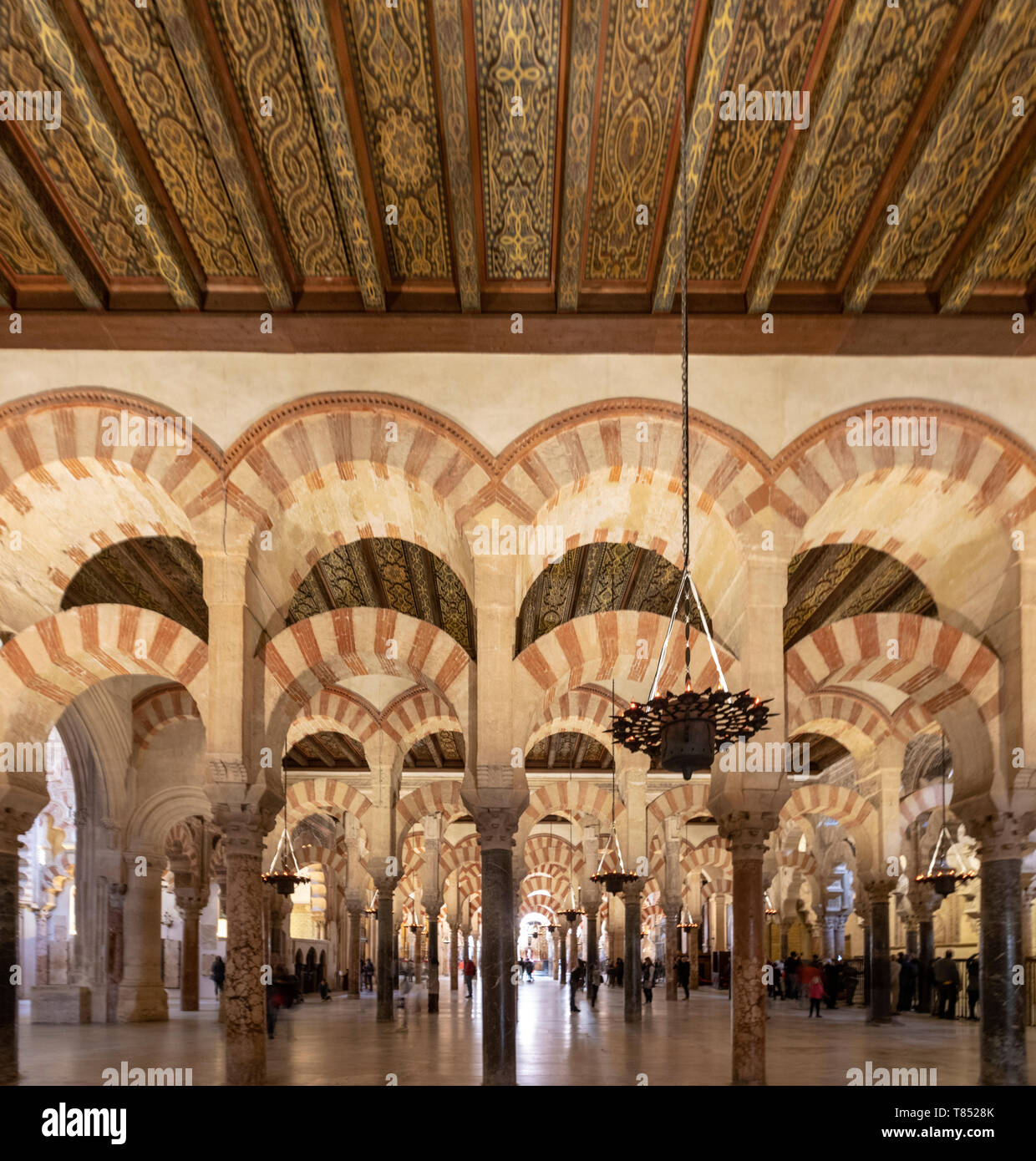 Arcaded hypostyle hall, with 856 columns of jasper, onyx, marble ...